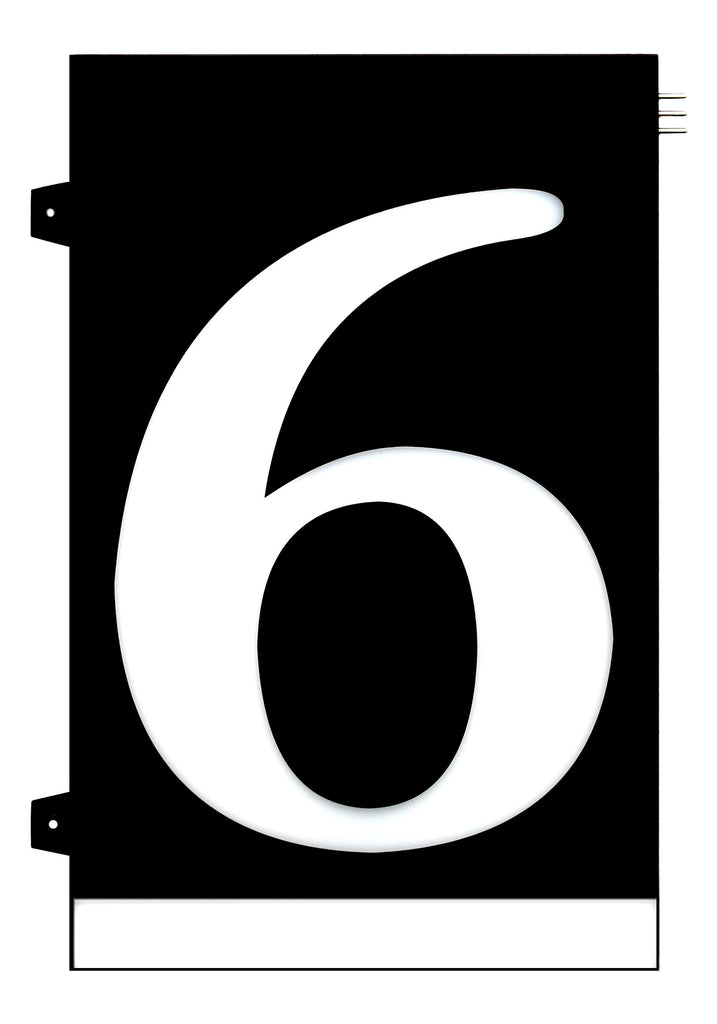 Homidea Backlit LED House Number 6 – HOMIDEA